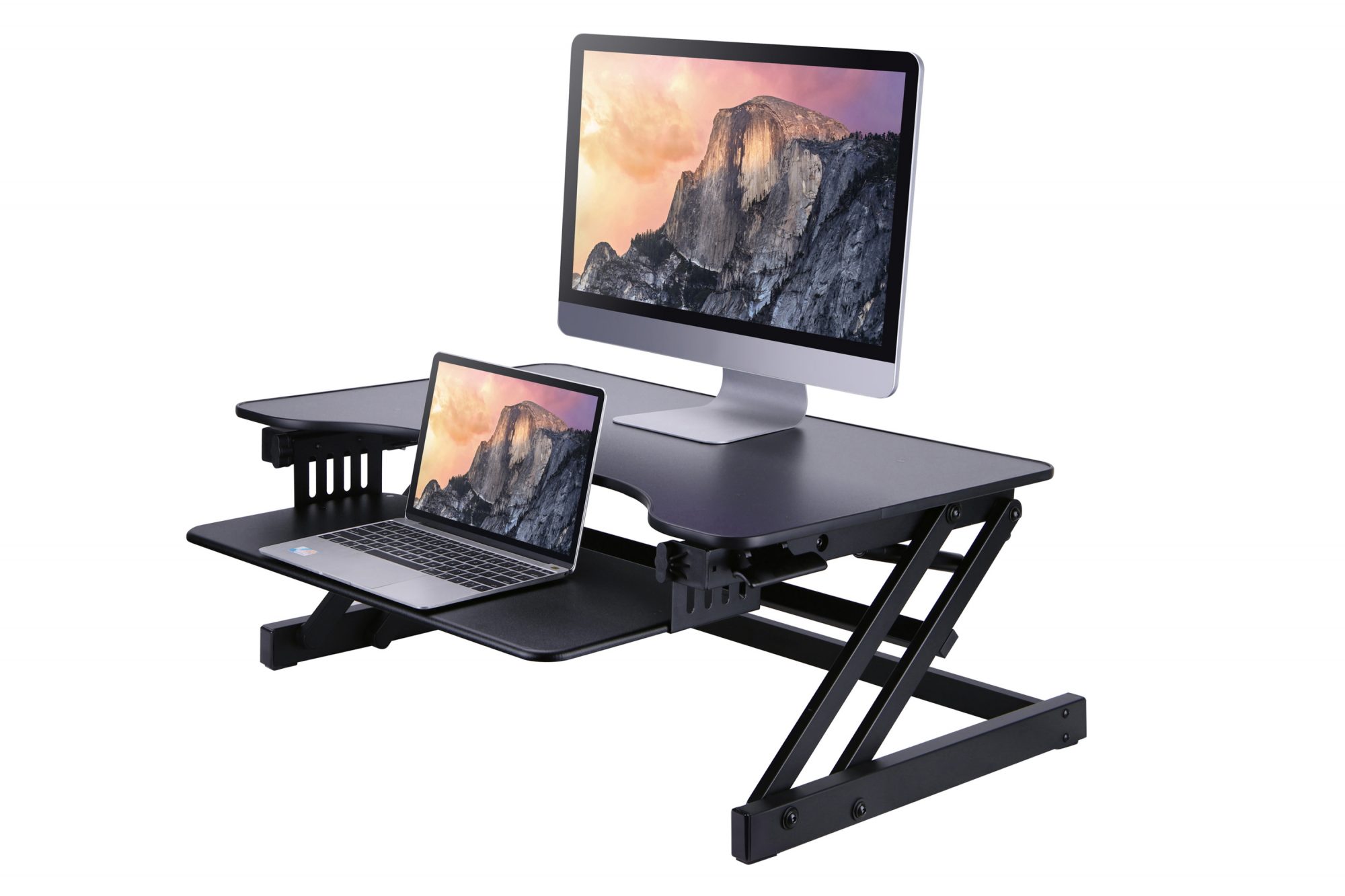 Rocelco ADR - Adjustable Desk Riser and Standing Desk Converter