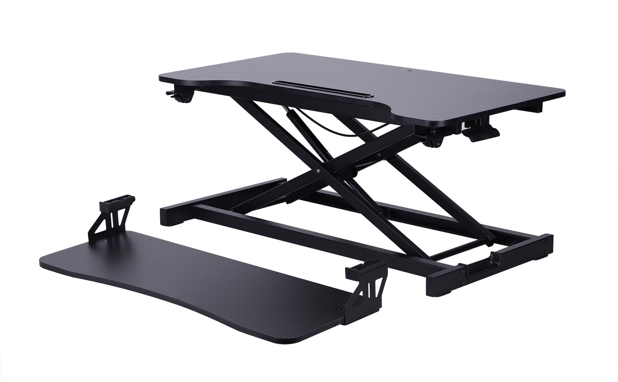 Rocelco VADRB - Sit Stand Desk Riser and Standing Desk Converter