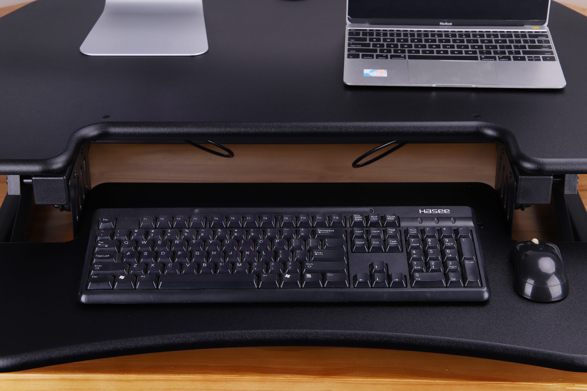 Sit Stand Corner Desk Riser