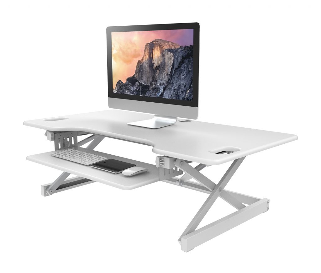 Rocelco DADRW-46 Sit Stand Desk Riser - Rocelco