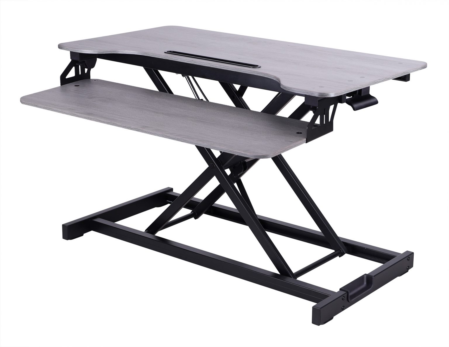 Rocelco VADRG - Hi-Lift Adjustable Desk Riser - Rocelco