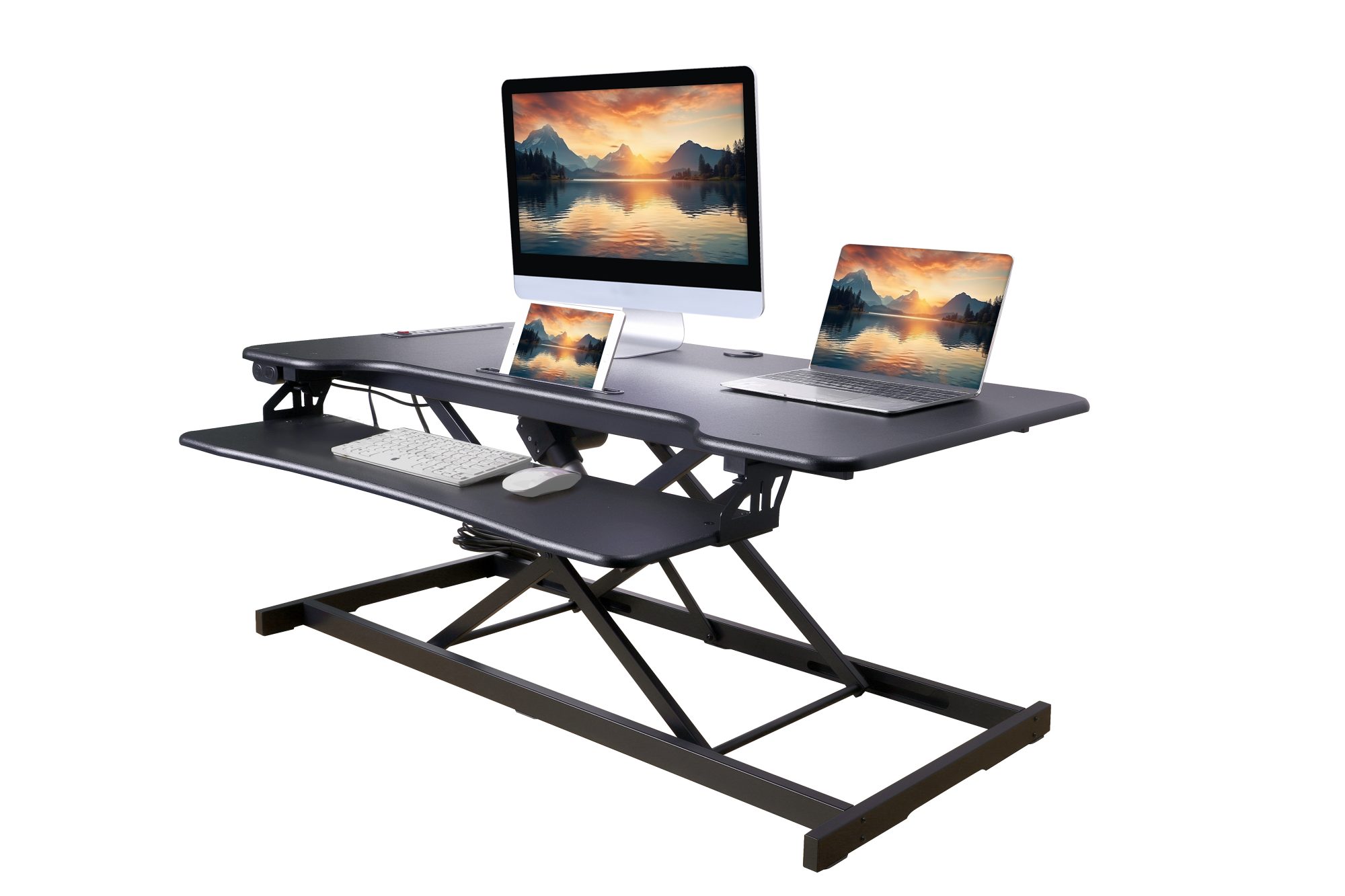 Rocelco EDRB-46 Electric Desk Riser - Rocelco